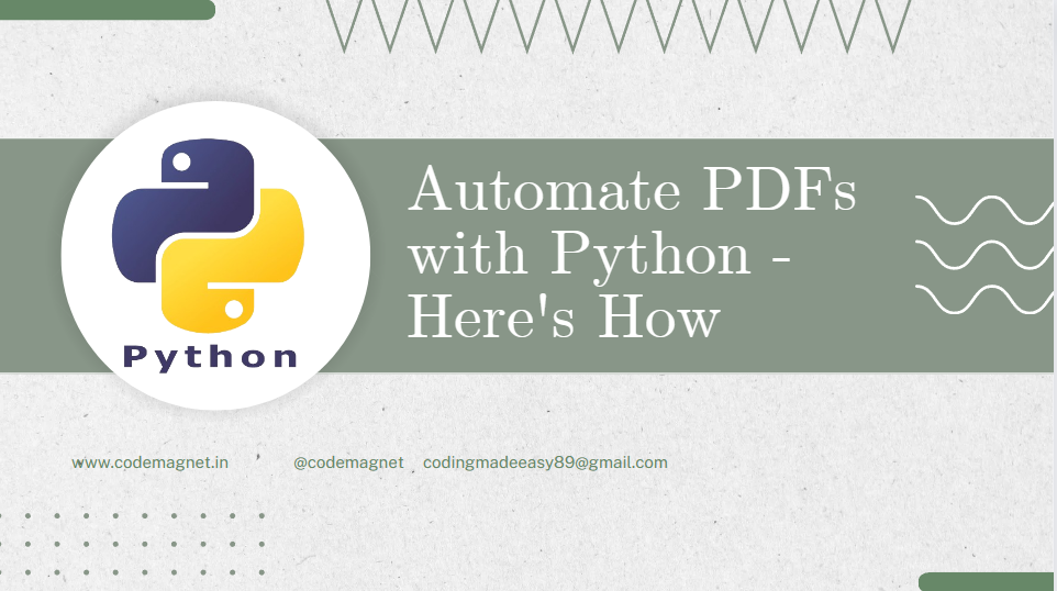 Automate PDFs with Python - Here's How - CodeMagnet
