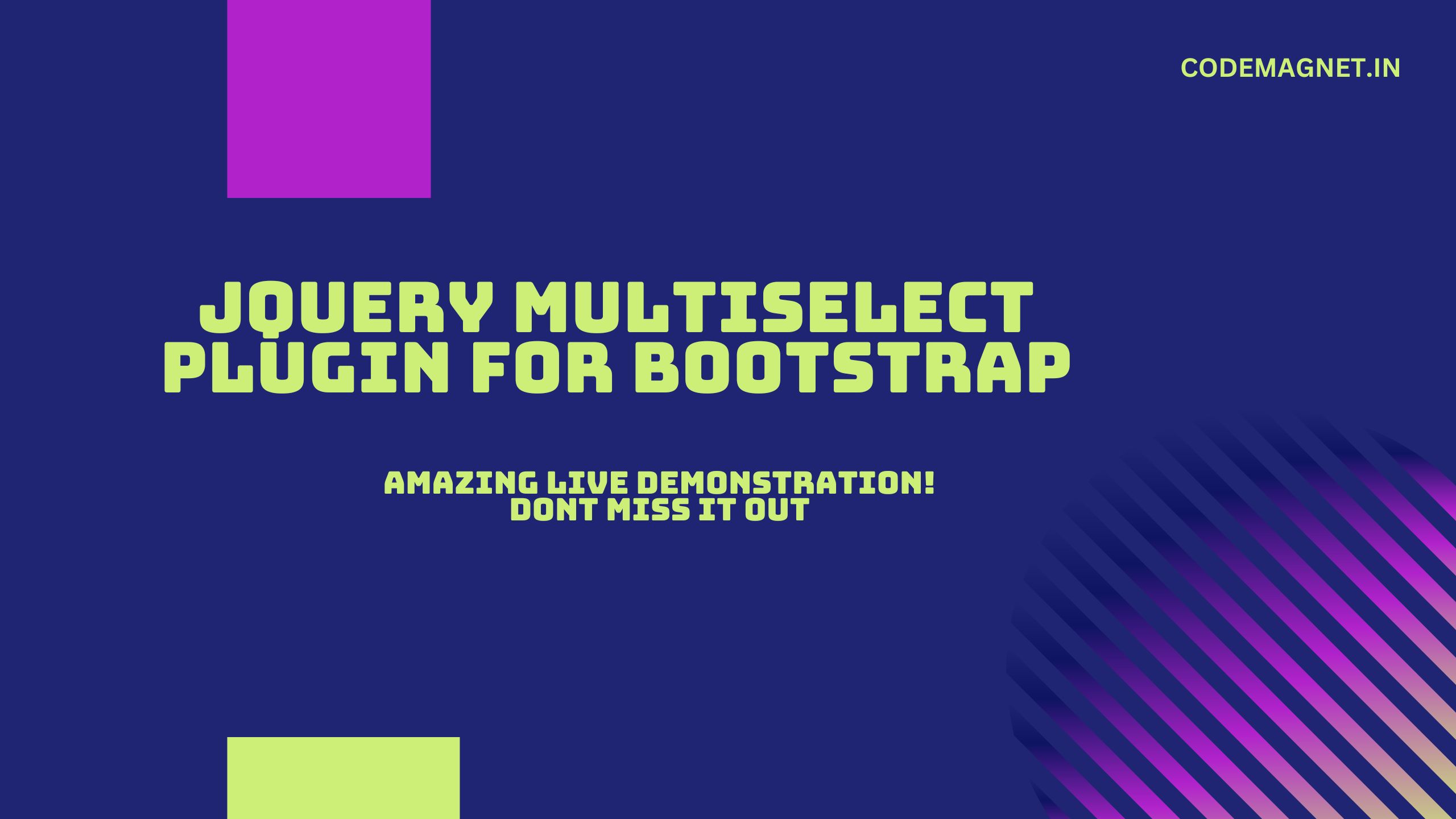 jQuery Multiselect Plugin for Bootstrap: A Complete Guide with Examples - CodeMagnet